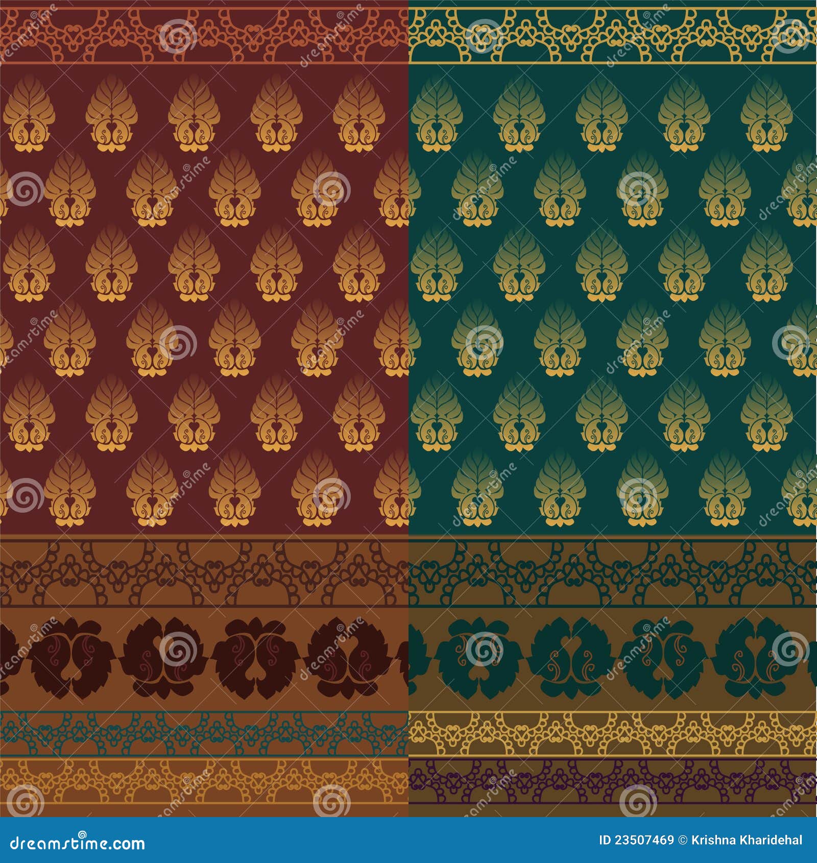 Sari Design Vector Illustration | CartoonDealer.com #19068654