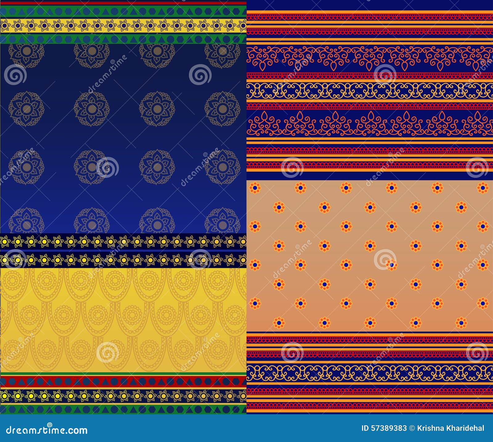 An Indian Sari With Its Myriad Of Patterns And Colors Weaving Tales Of ...