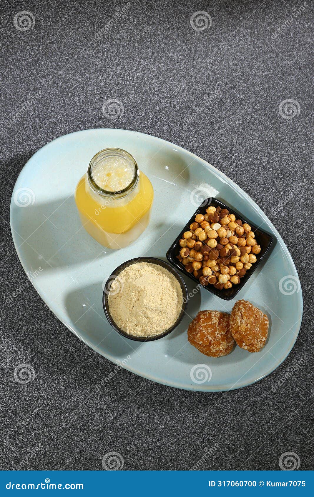 Indian Sattu Drink with Gur and Roasted Chana Stock Photo - Image of ...