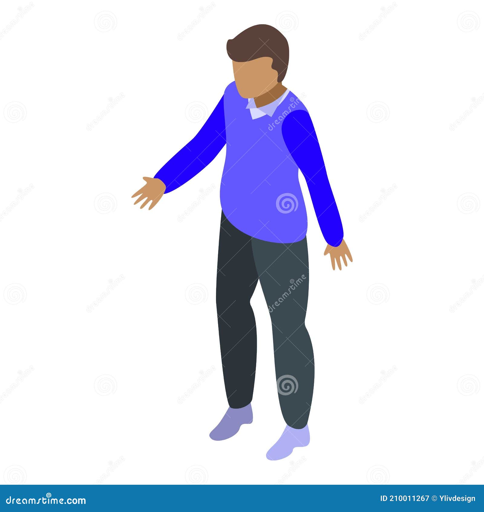 Indian School Uniform Icon, Isometric Style Stock Vector - Illustration ...