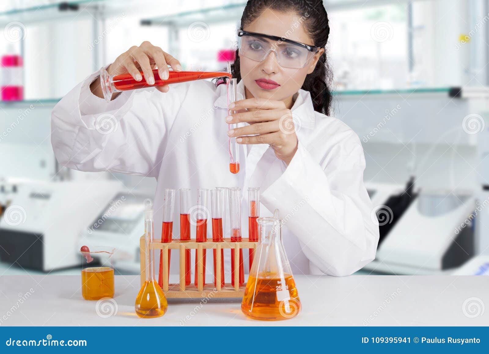 Indian Scientist in a Laboratory Stock Image - Image of experiment ...