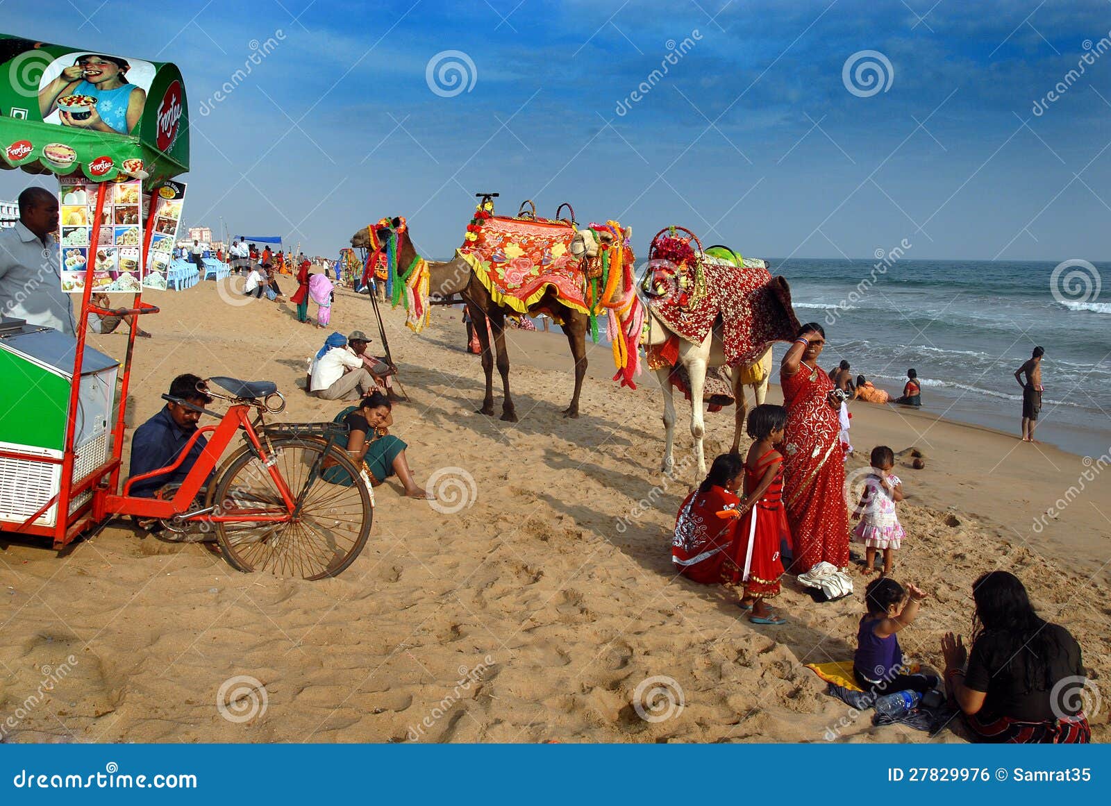 Indian Sea Beach editorial photo. Image of bath, horizontal - 27829976