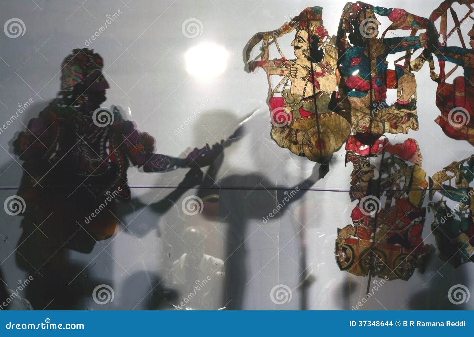 Indian Shadow puppet show stock photo. Image of culture - 37348644