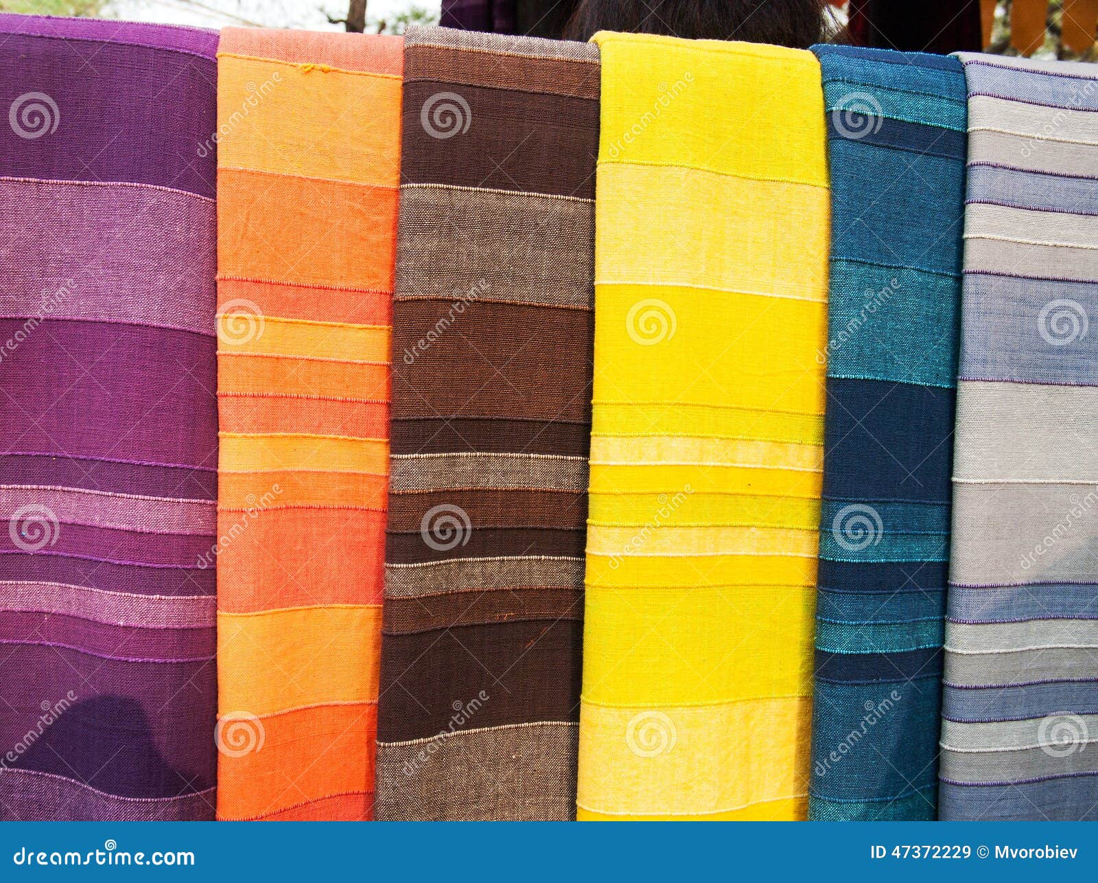 Indian shawls in a market stock image. Image of lining - 47372229