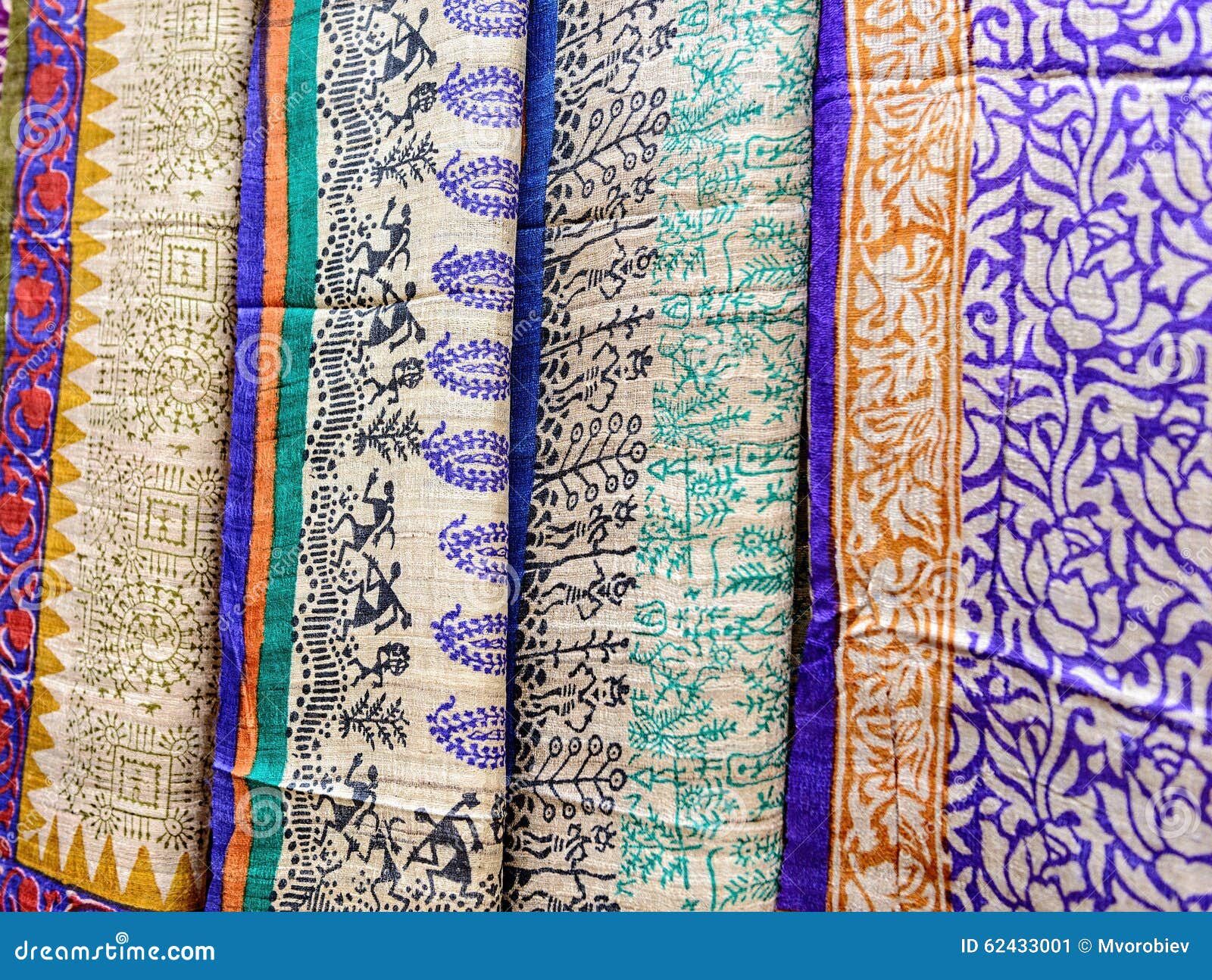 Indian shawls in a market stock image. Image of fashion - 62433001