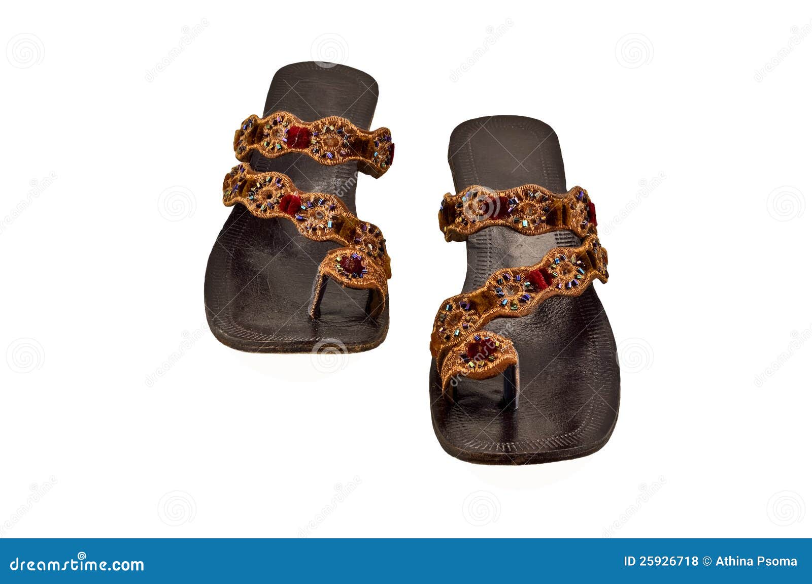 Indian slippers stock photo. Image of slippers, decoration - 25926718