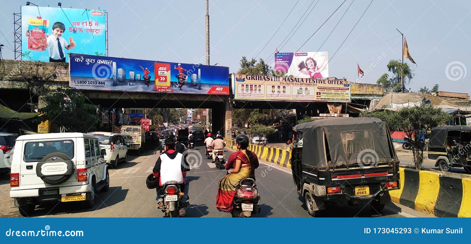 Indian Small Town View in Morning Time Good Atmosphere Editorial Stock ...