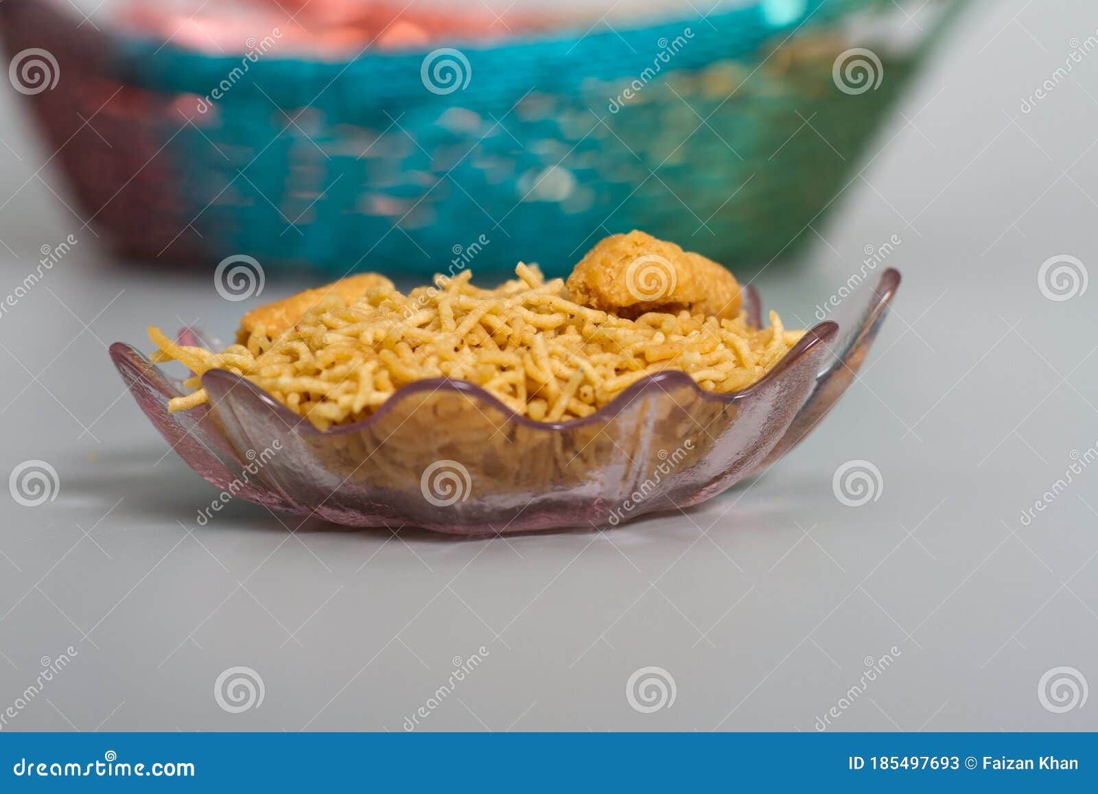 Indian Snack Aaloo Bhujiya Made from Potatoes Stock Image - Image of ...