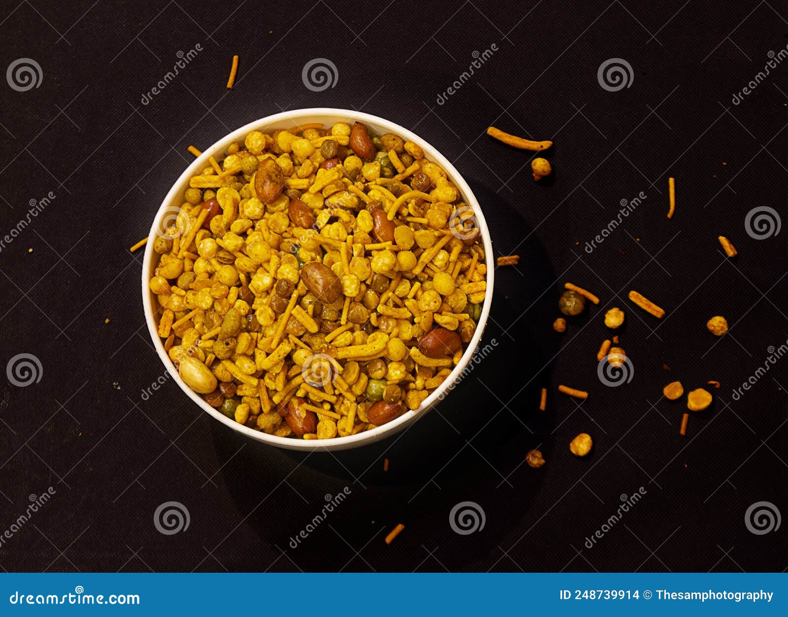 Indian snacks - Mixture stock photo. Image of freshness - 248739914