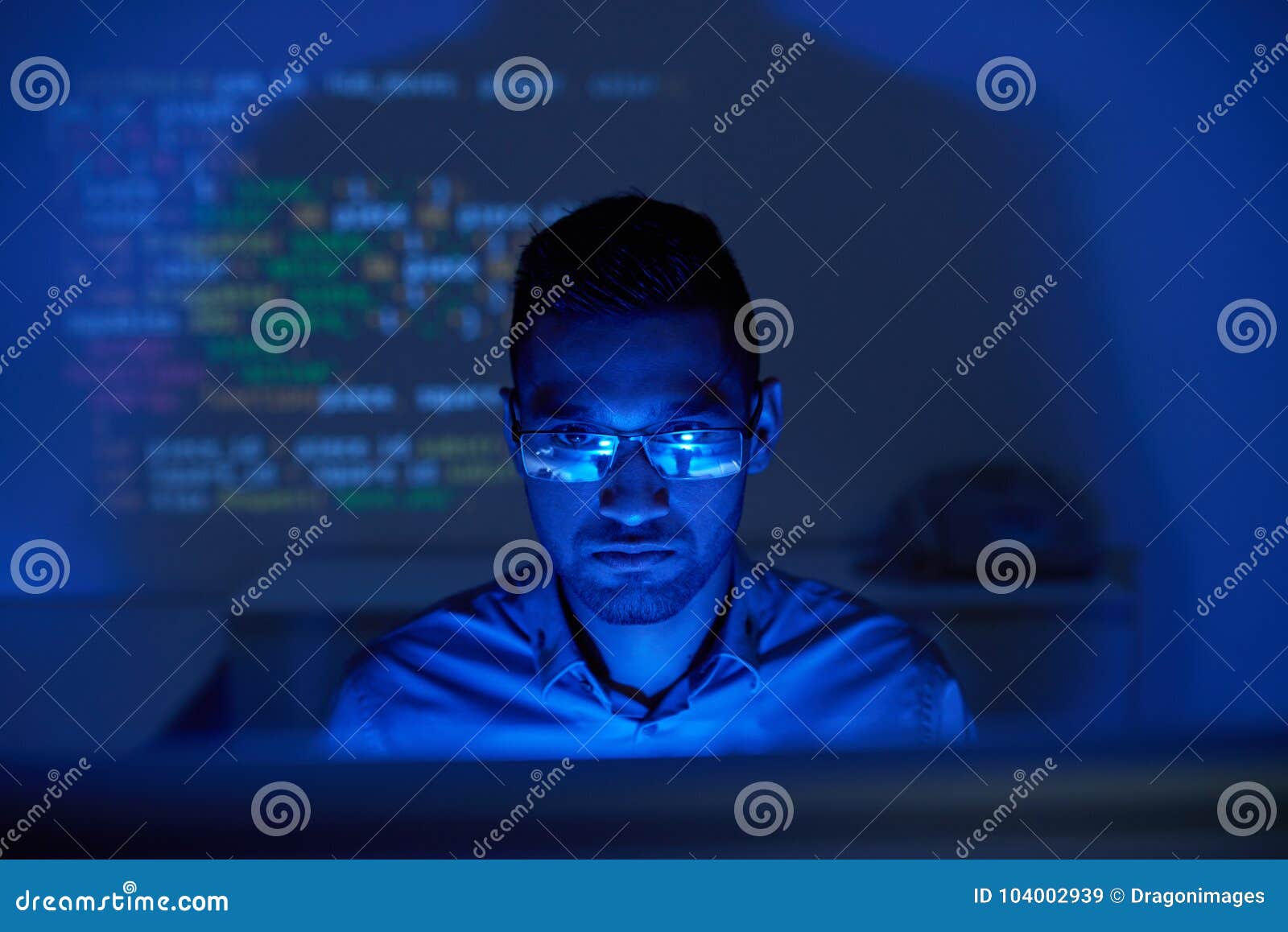 Testing code stock image. Image of darkness, office - 104002939