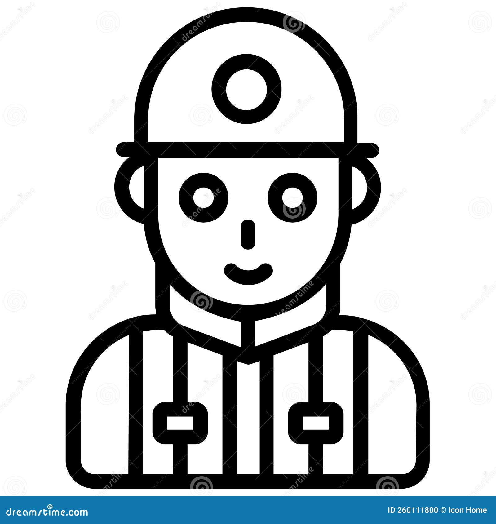 Indian soldier line icon stock vector. Illustration of line - 260111800