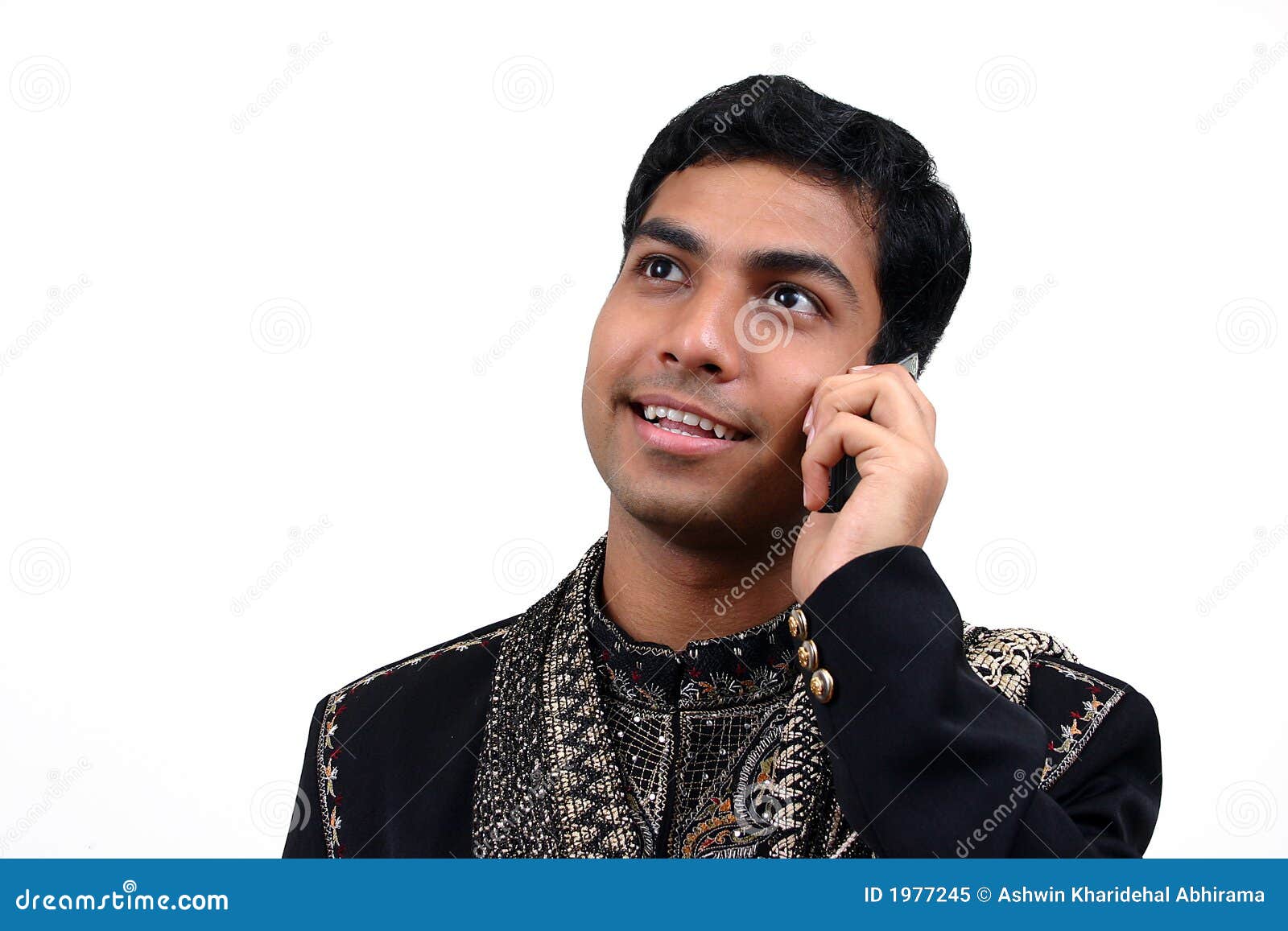 Indian Speaking in the Phone 1 Stock Image - Image of person ...
