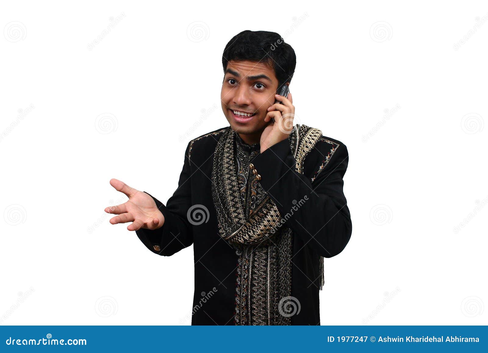 Indian speaking on phone 3 stock image. Image of communicate - 1977247