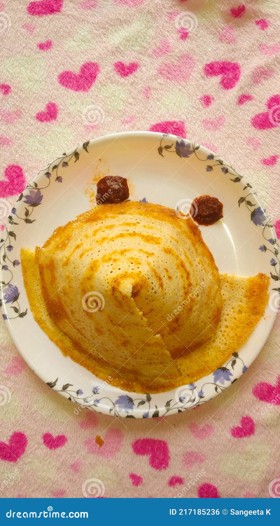 Indian Special Break Fast - Plain Dosa Stock Photo - Image of special ...