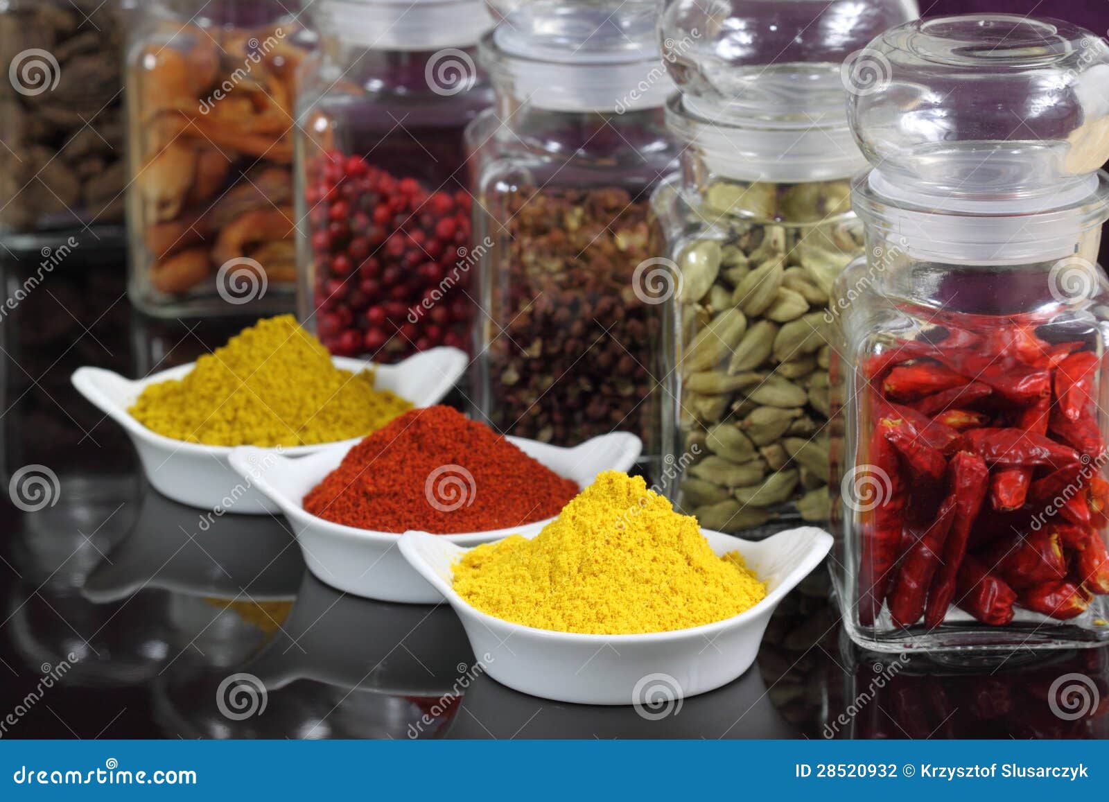 Indian spices stock photo. Image of powder, chili, pepper - 28520932