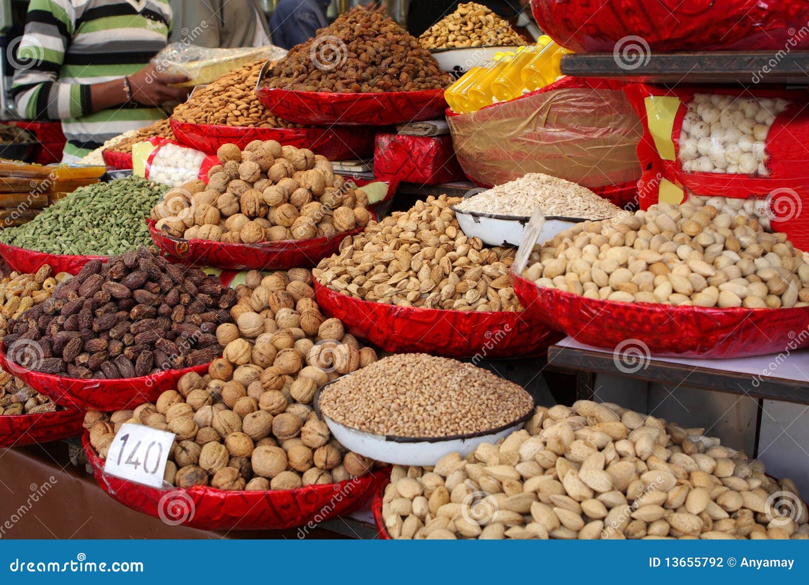 Indian spices and nuts stock photo. Image of color, fruit - 13655792
