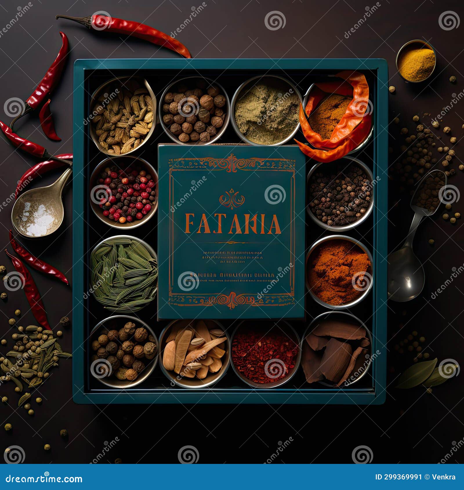 Indian spicy masala box stock image. Image of indian - 299369991