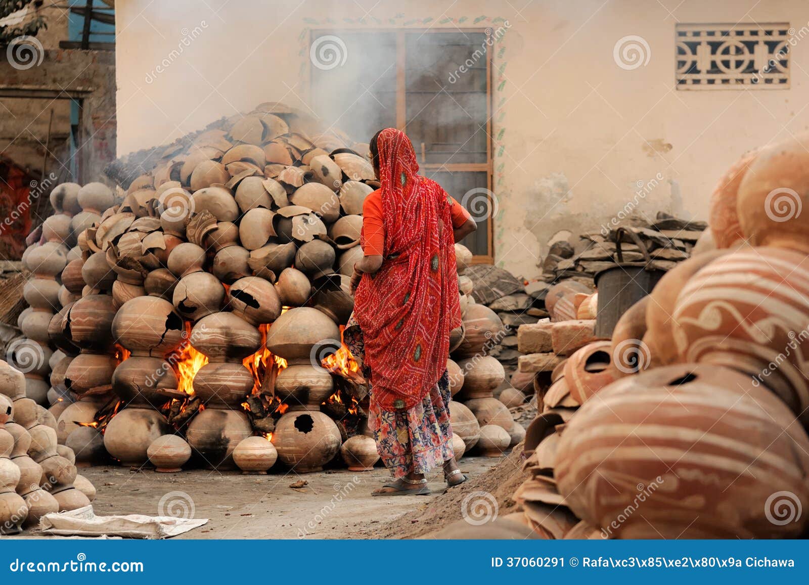 Indian street life stock image. Image of rajhastan, rajput - 37060291