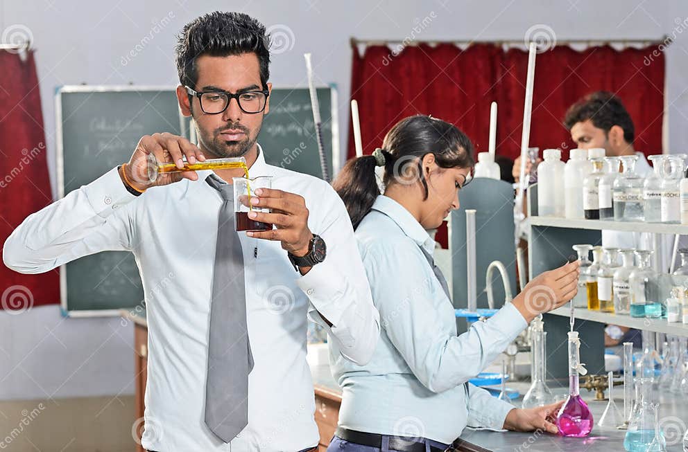 Indian Students in Chemistry Laboratory Editorial Photo - Image of ...