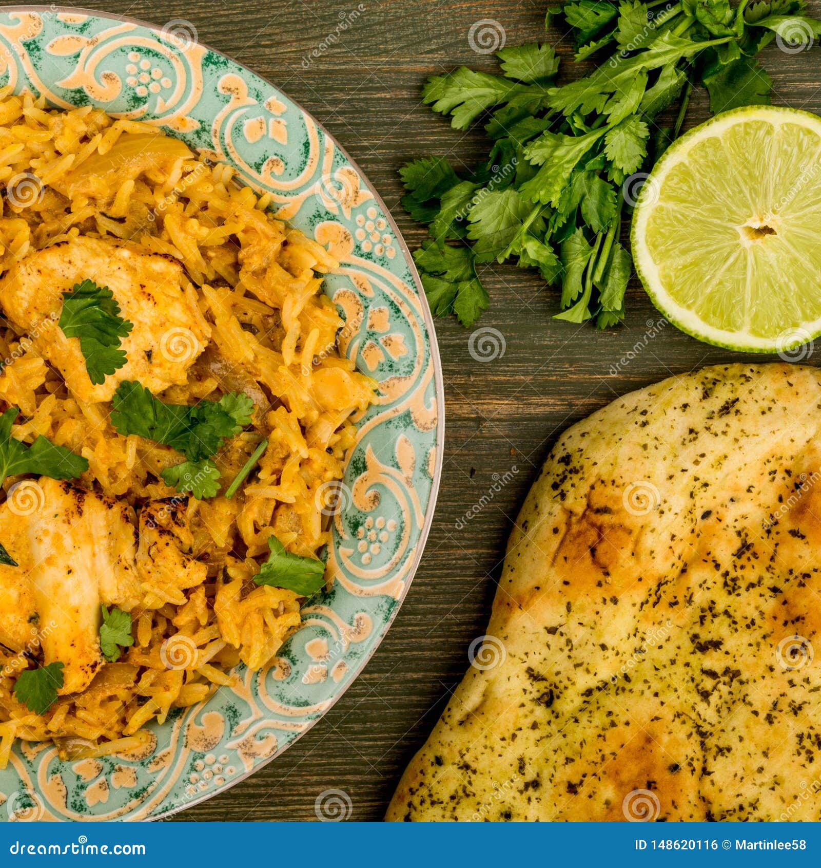 Indian Style Chicken Biryani Curry Stock Photo - Image of looking ...