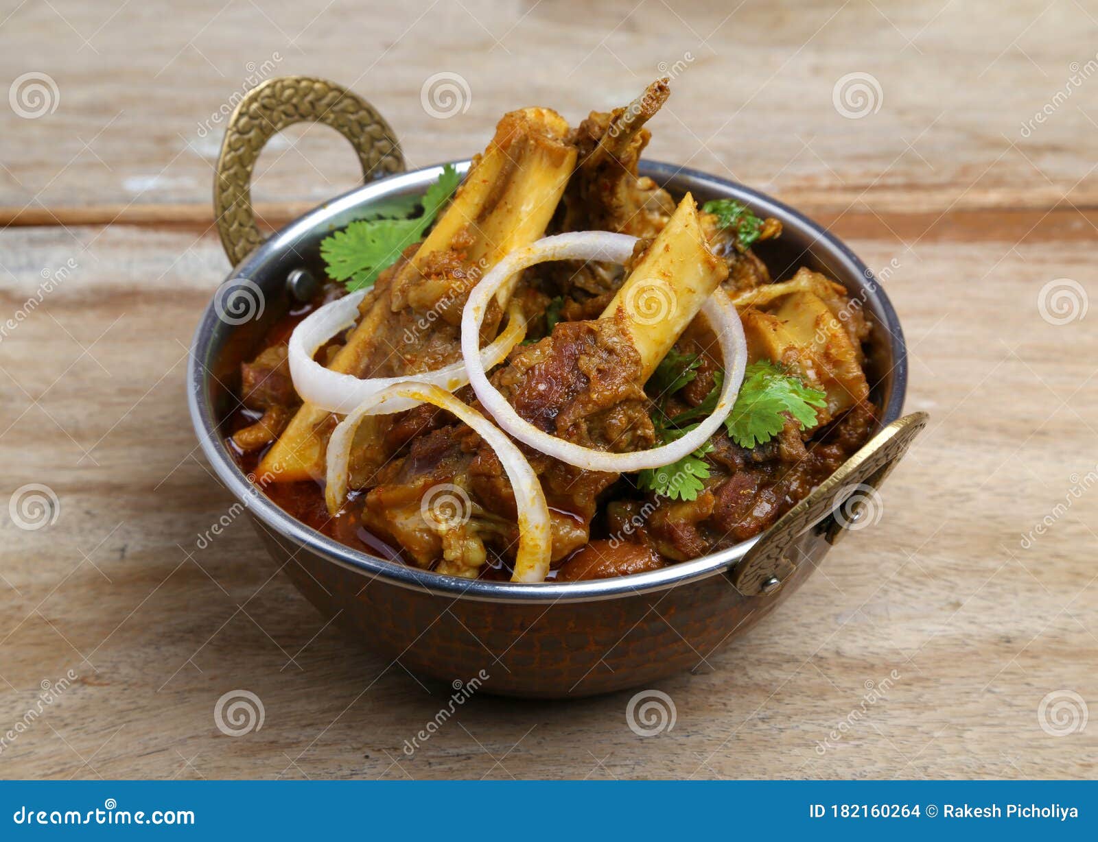 Indian Style Meat Dish or Mutton Curry Stock Photo - Image of chicken ...