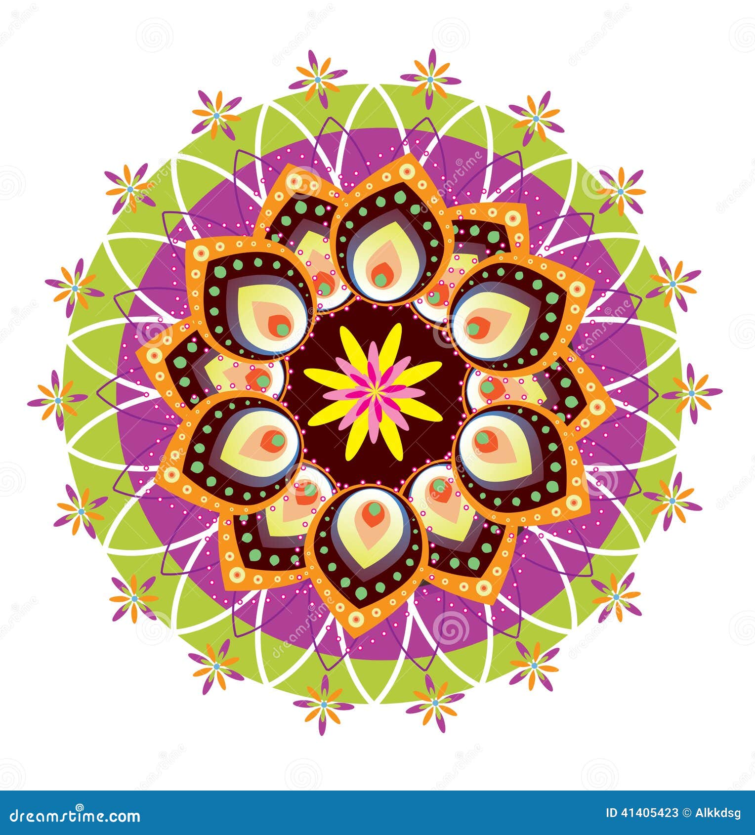 Indian style pattern stock vector. Illustration of deepawali - 41405423