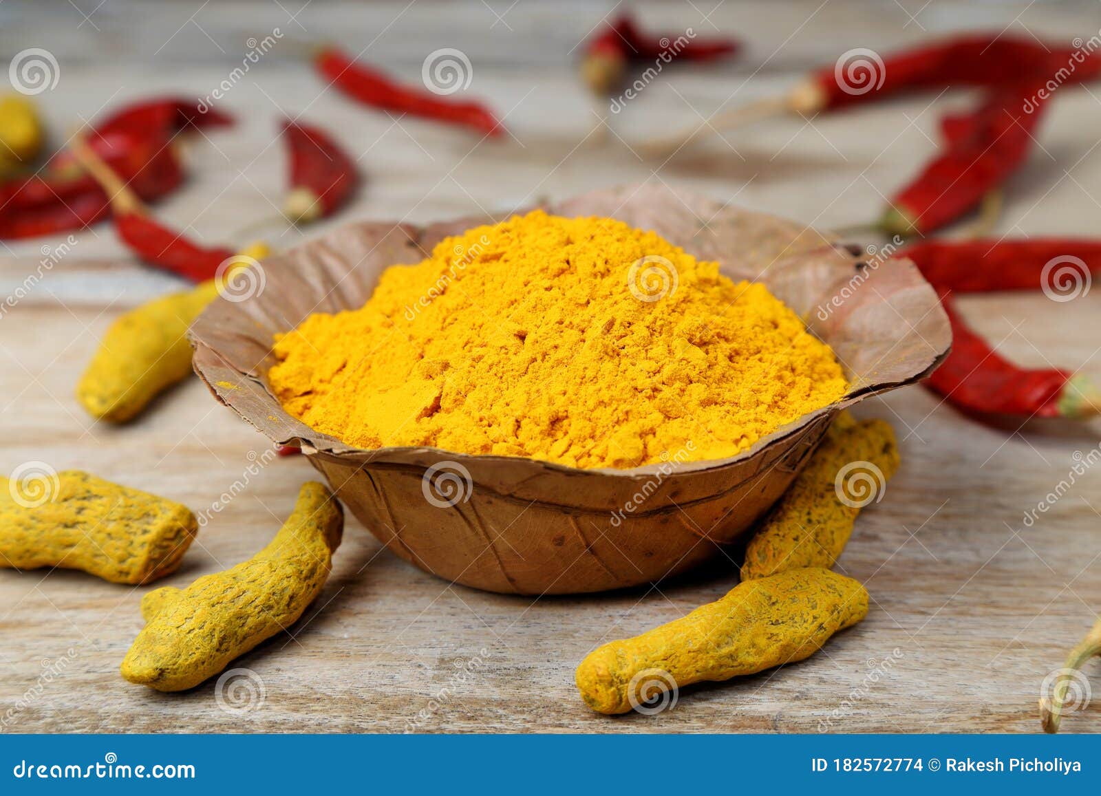 Indian Style Spices and Herbs Stock Photo - Image of cuisine ...