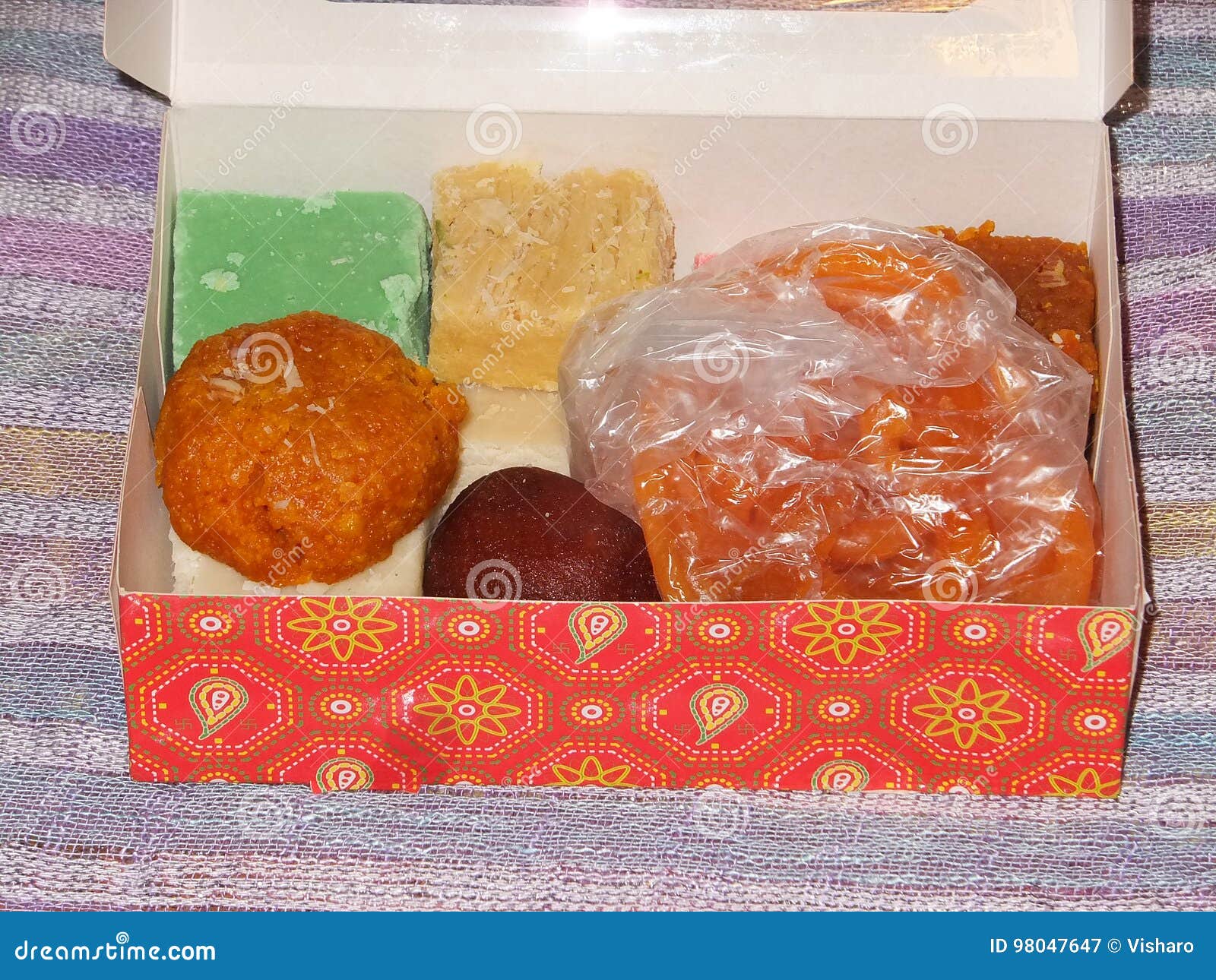 Indian Sweets stock image. Image of decorative, colours - 98047647