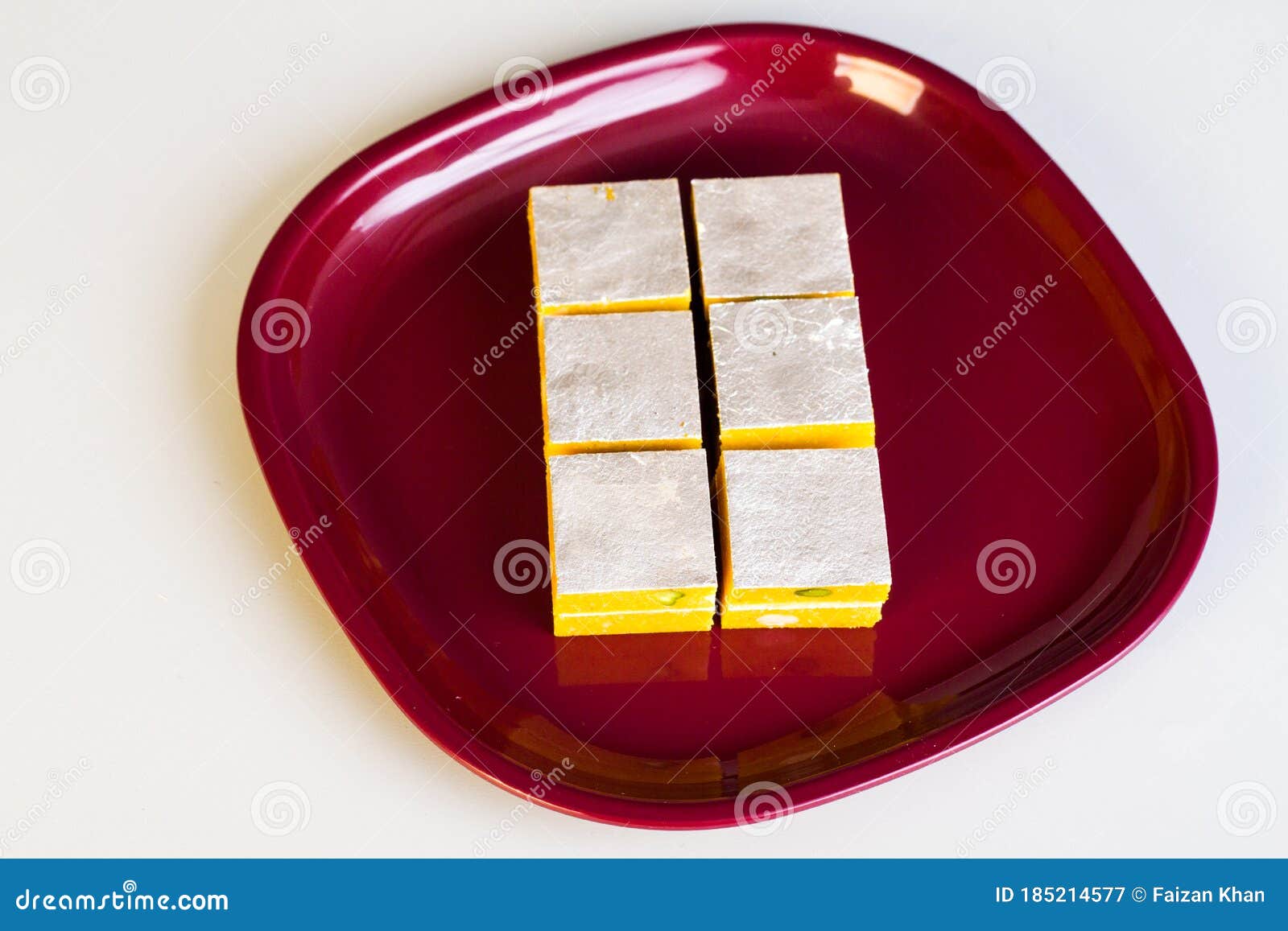 Indian sweets in a plate stock image. Image of celebration - 185214577