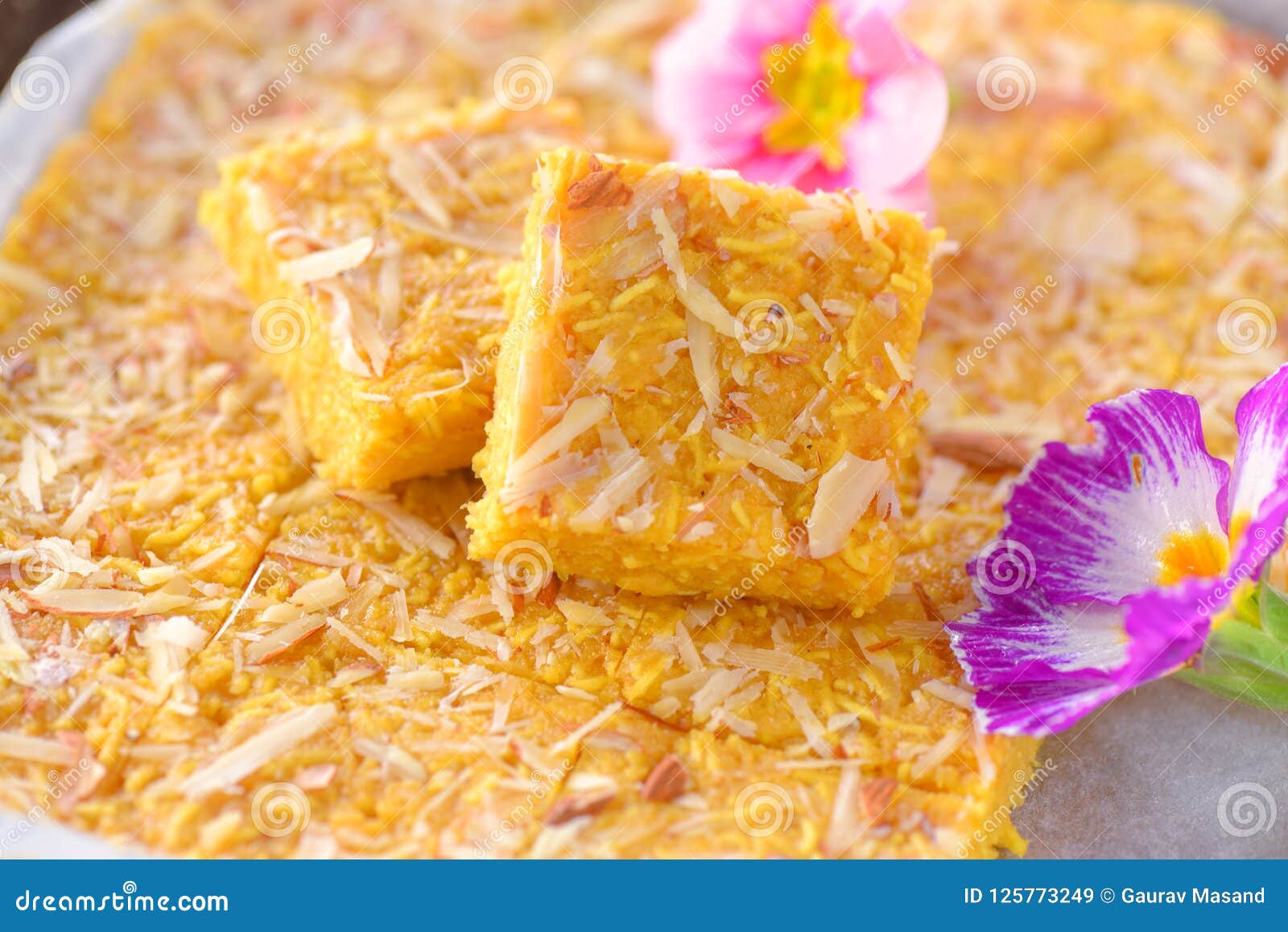 Singher Ji Mithai- Indian Sweets Sev Barfi Stock Image - Image of fudge ...