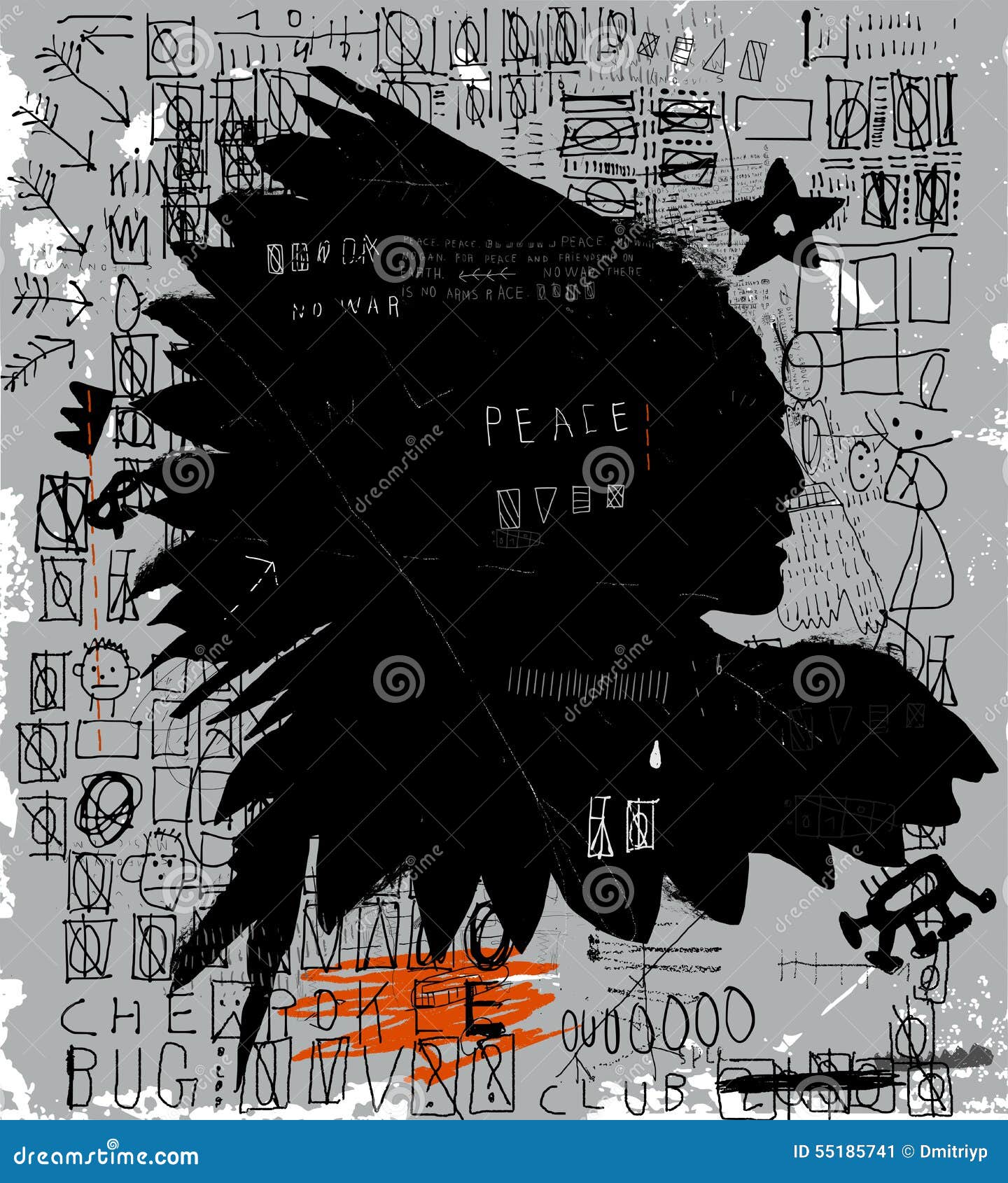 Graffiti Macho Word Sprayed In Black Over White Cartoon Vector ...