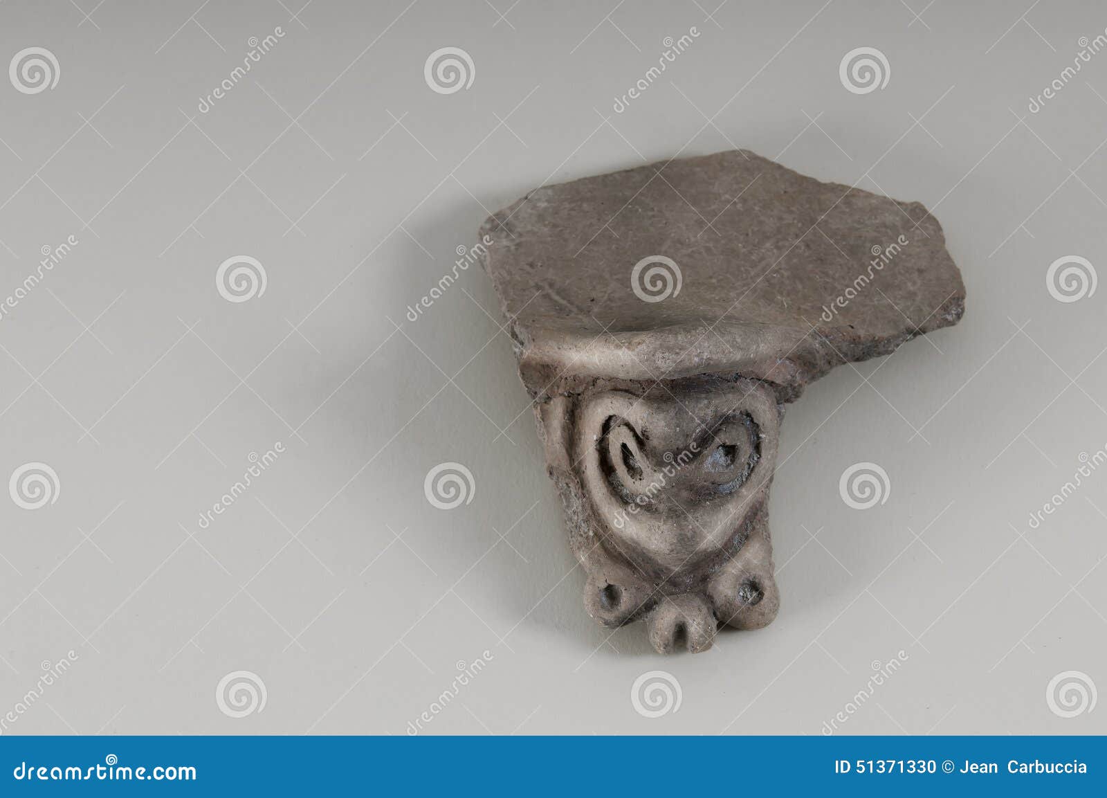 Indian Taino Pot Handle Faces Design Very Old Stock Photo - Image of ...