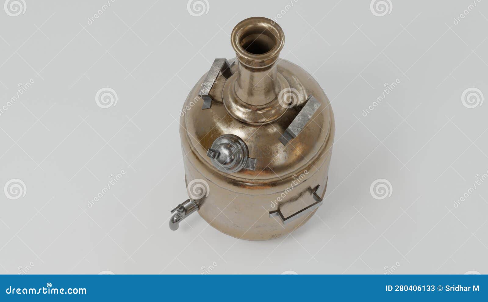 Indian Tea Boiler 3d Rendered Stock Illustration - Illustration of ...