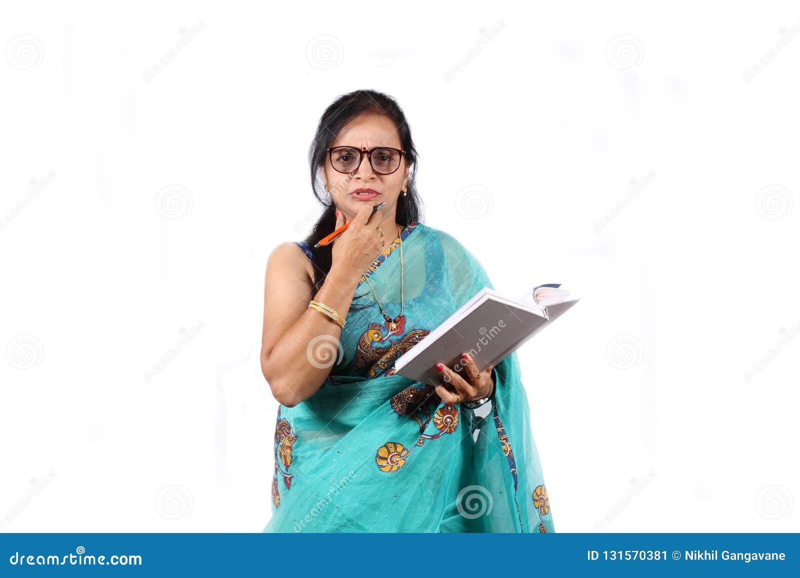 Indian Teacher Asking Question Stock Image - Image of lady, middle ...
