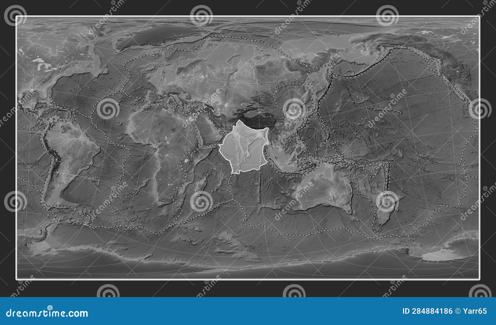 Indian Tectonic Plate. Grayscale. Patterson Cylindrical Oblique. Stock ... Indian Tectonic Plate. Grayscale. Patterson Cylindrical Oblique. Stock ...
