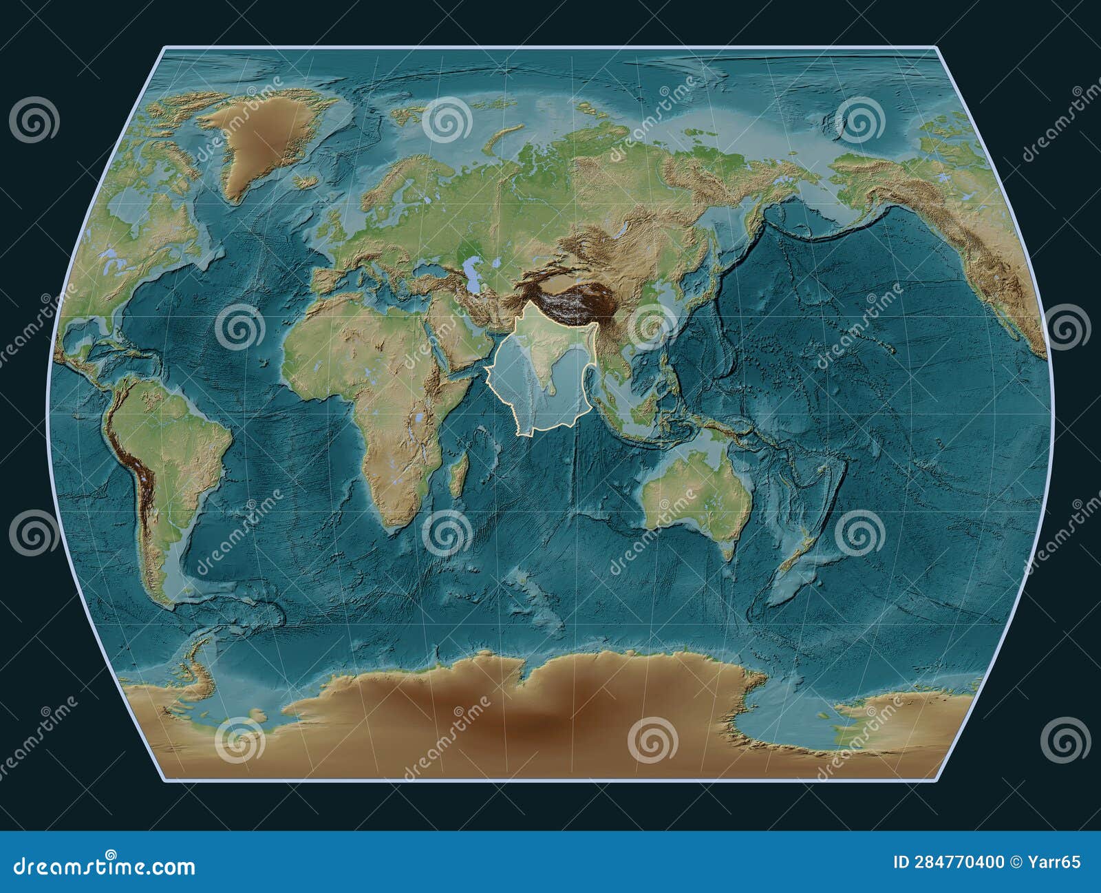 Indian Tectonic Plate. Wiki. Times. Stock Illustration - Illustration ...