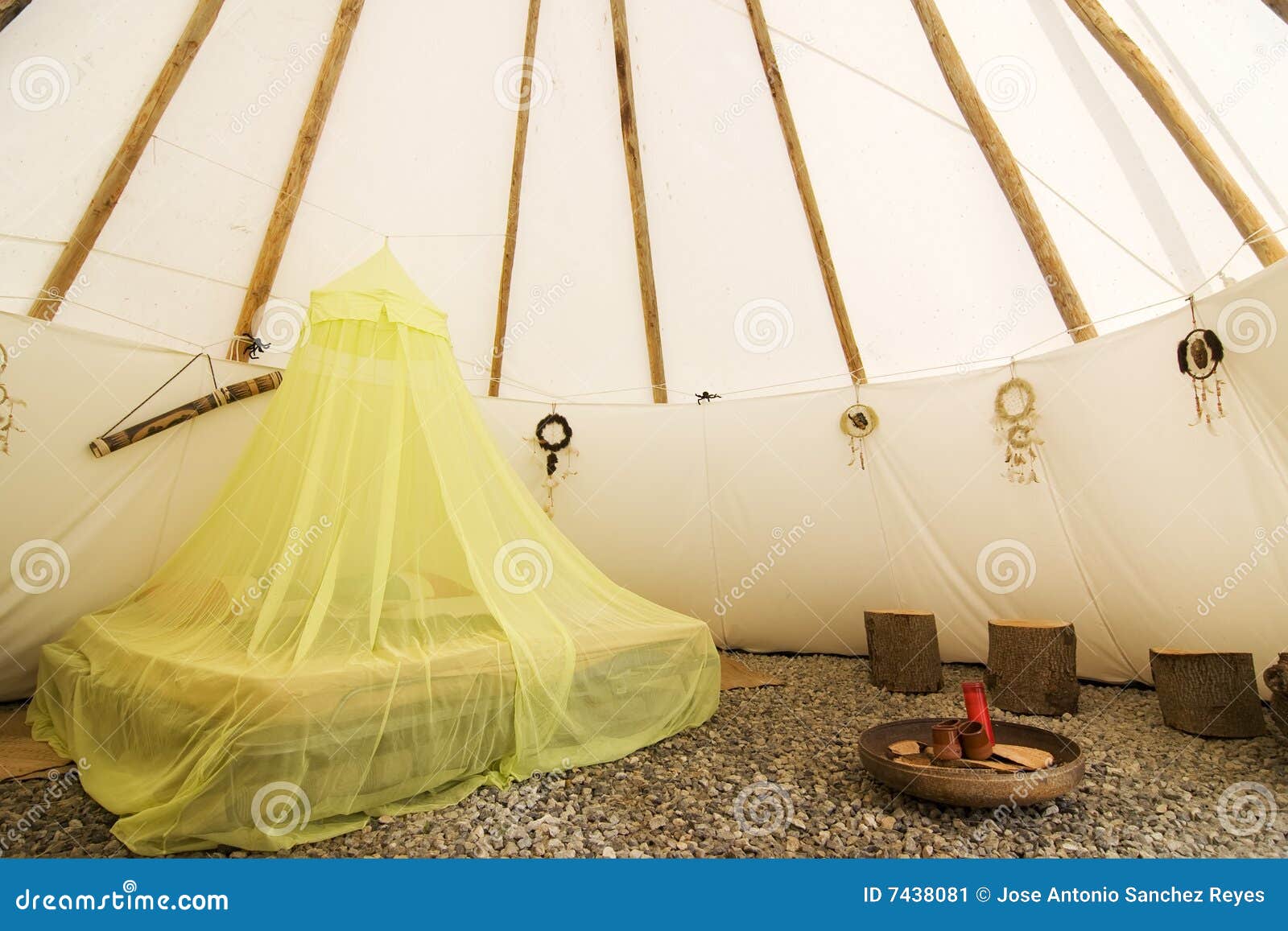 Indian teepee interior stock image. Image of culture, navajo - 7438081