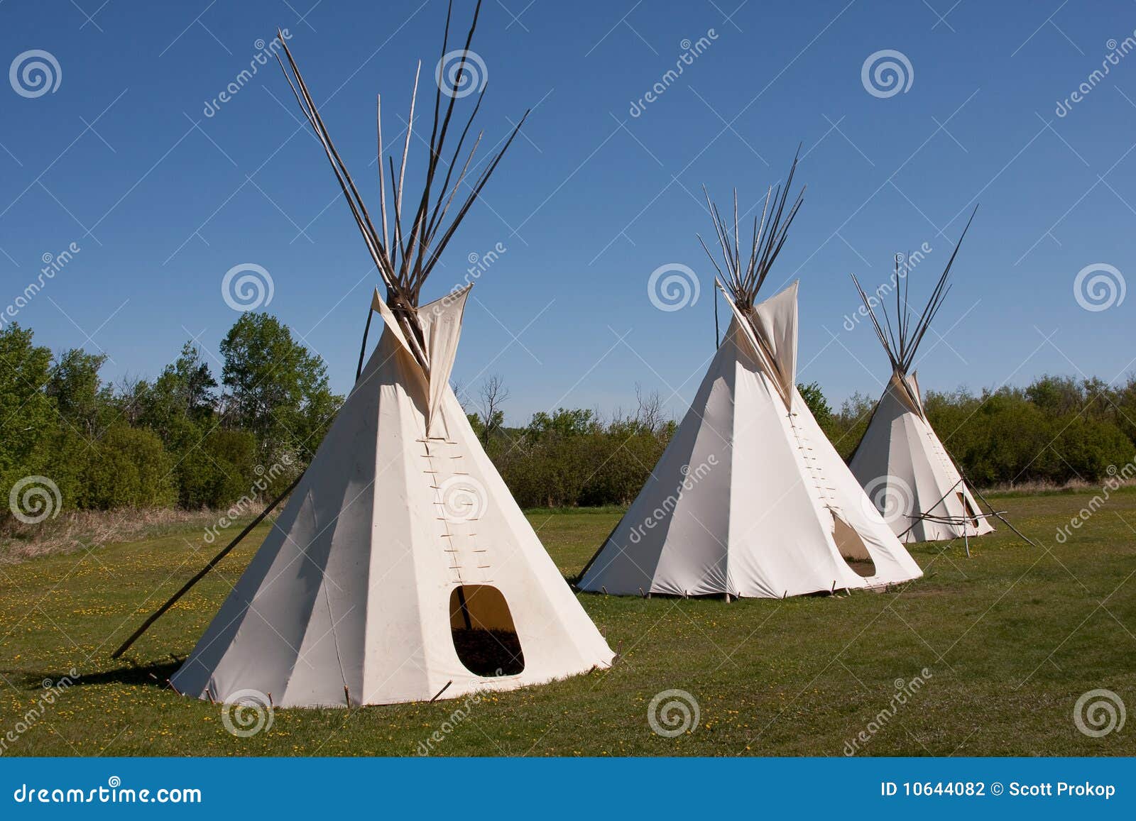 Indian Teepees stock photo. Image of abode, traditional - 10644082