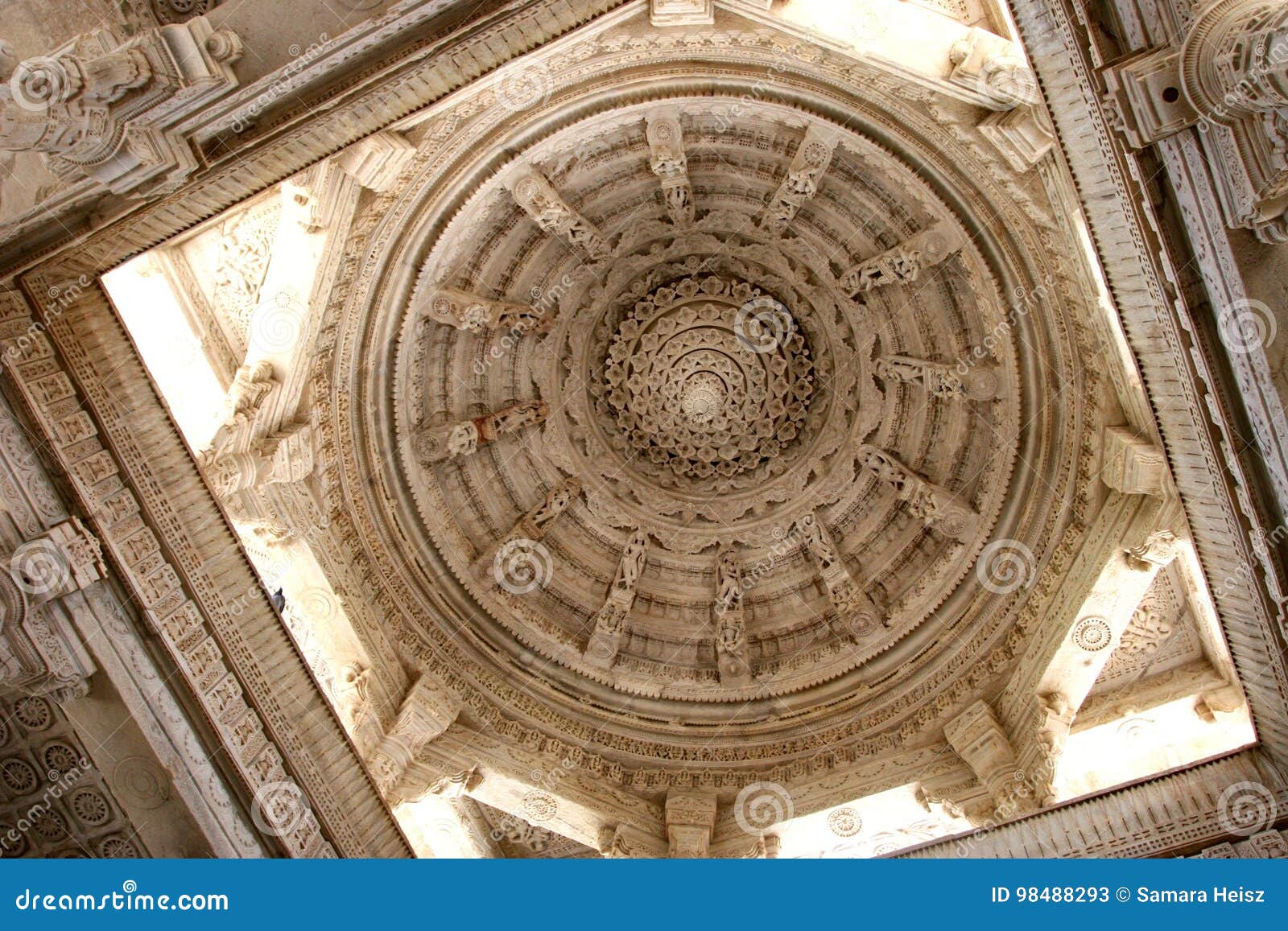 Indian Temple stock image. Image of ancient, carved, spiral - 98488293