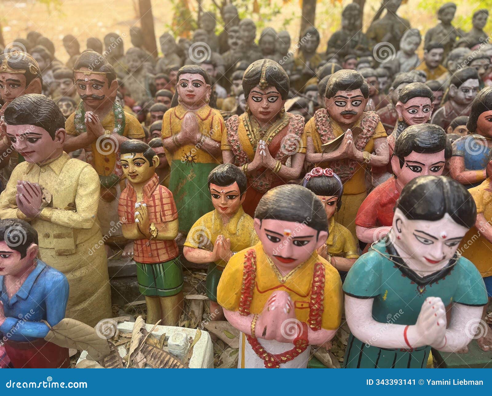 Indian Temple, Prayer Statues, Praying for Various Things Stock Image ...