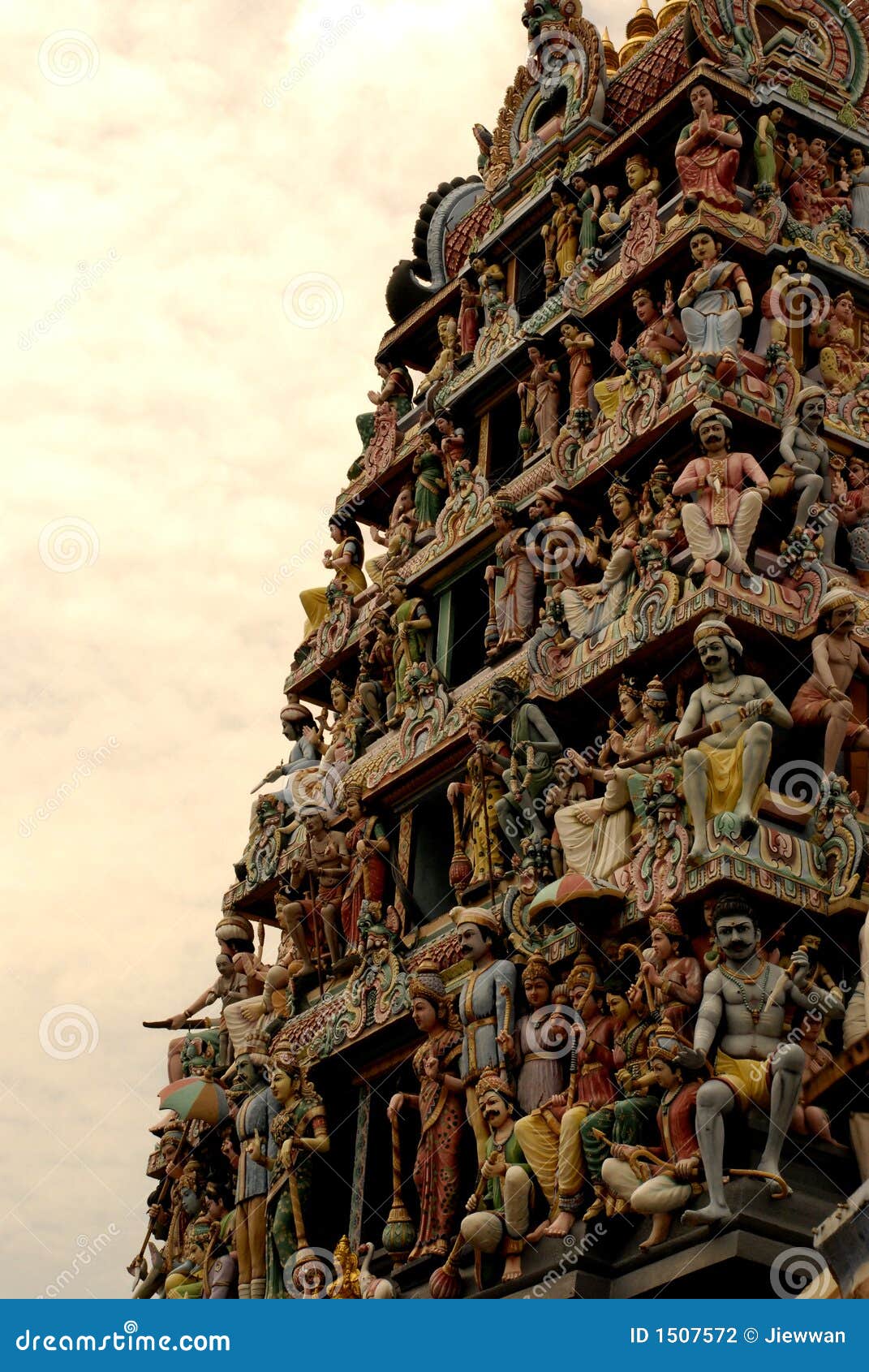 Indian temple statues stock photo. Image of praying, statues - 1507572