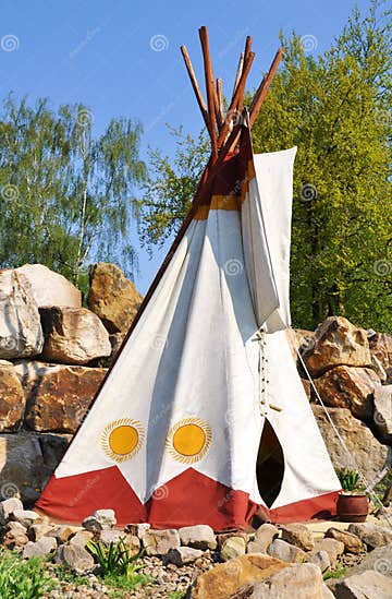 Indian tepee stock image. Image of rocks, american, dwelling - 22218659
