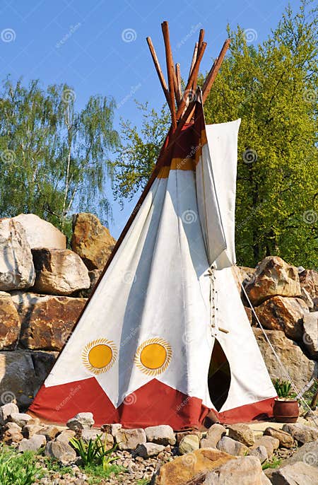 Indian tepee stock image. Image of rocks, american, dwelling - 22218659