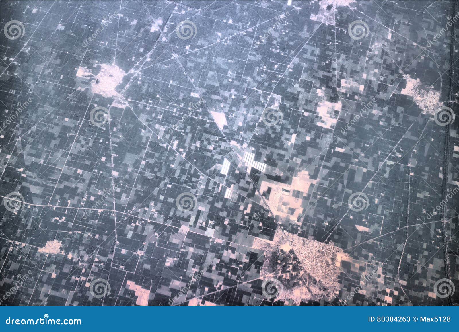 Indian Territory Near Delhi. View from Bird Flight Stock Image - Image ...