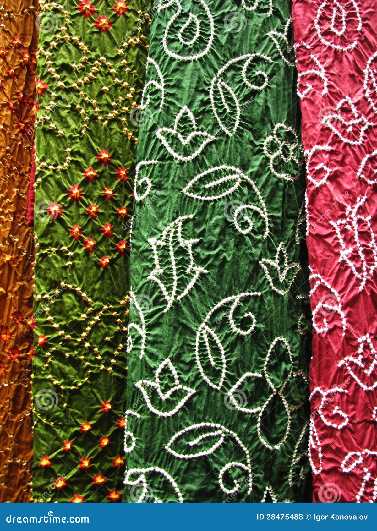 Indian textile, close-up stock photo. Image of headscarf - 28475488