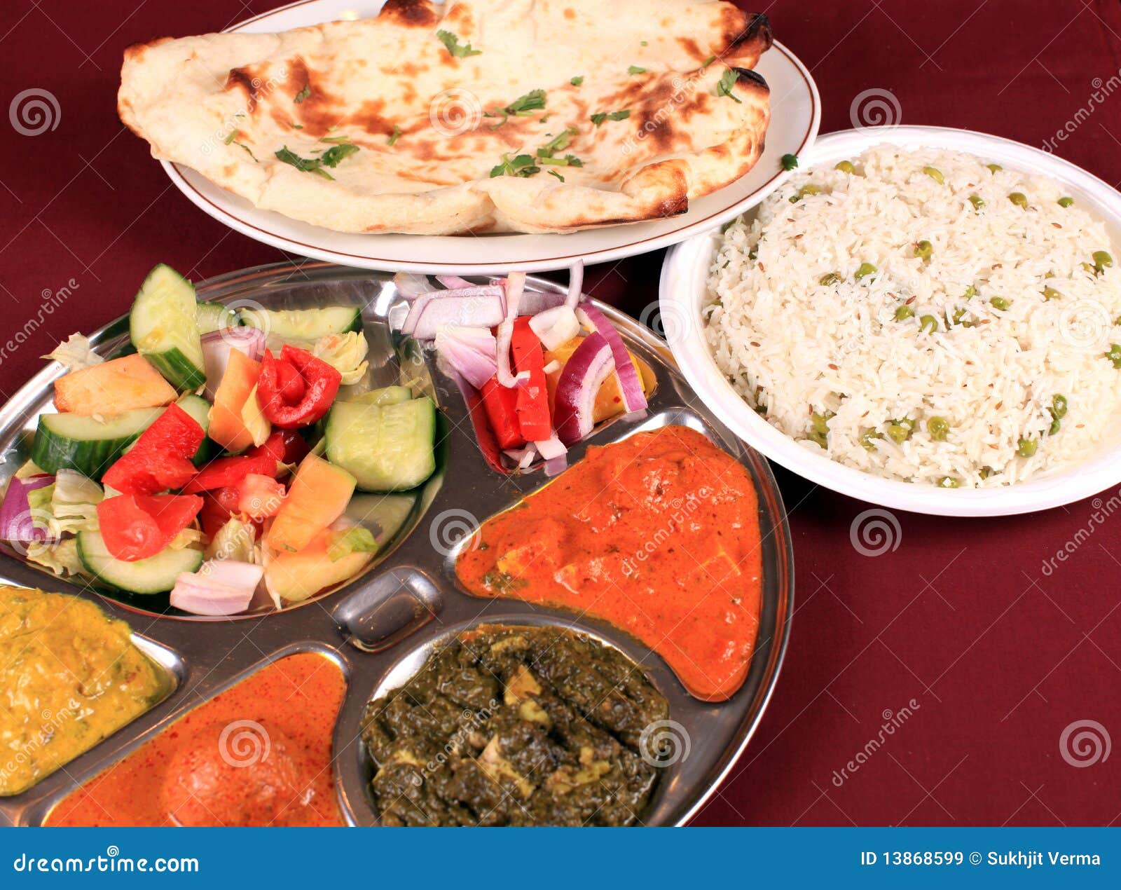 Indian Thali Combo Stock Image | CartoonDealer.com #13868599