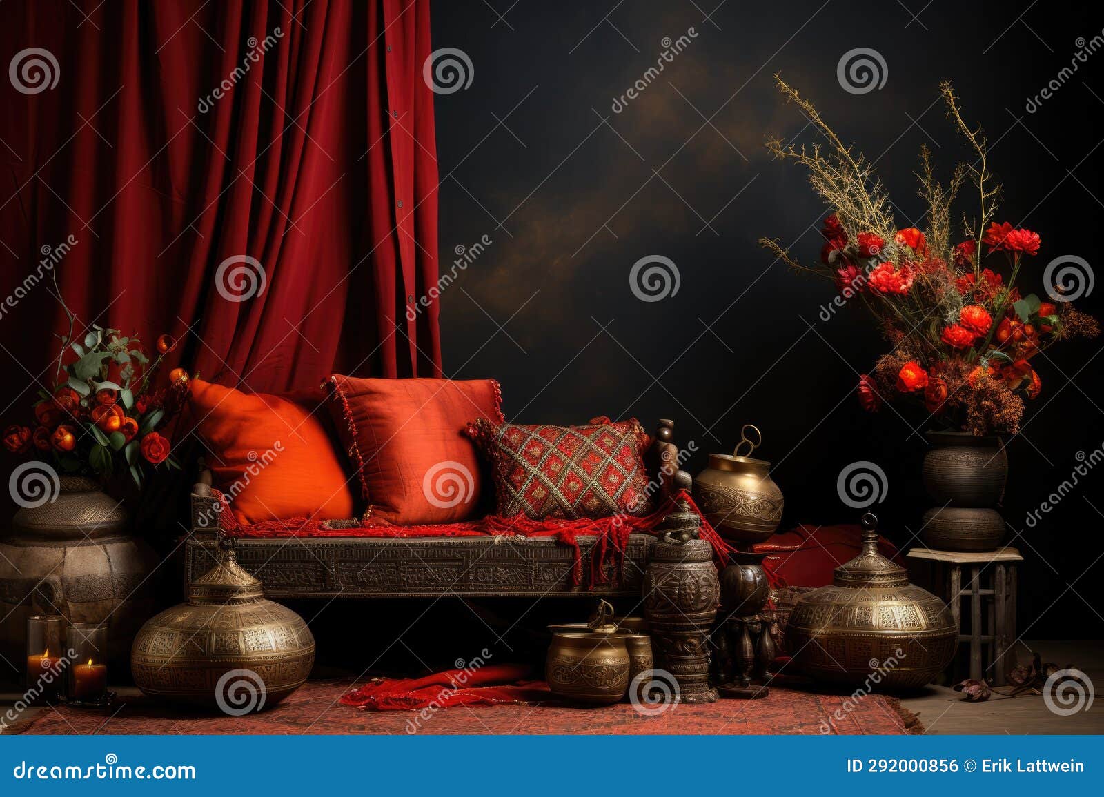 Indian Themed Background Stock Photo Stock Photo - Image of black ...