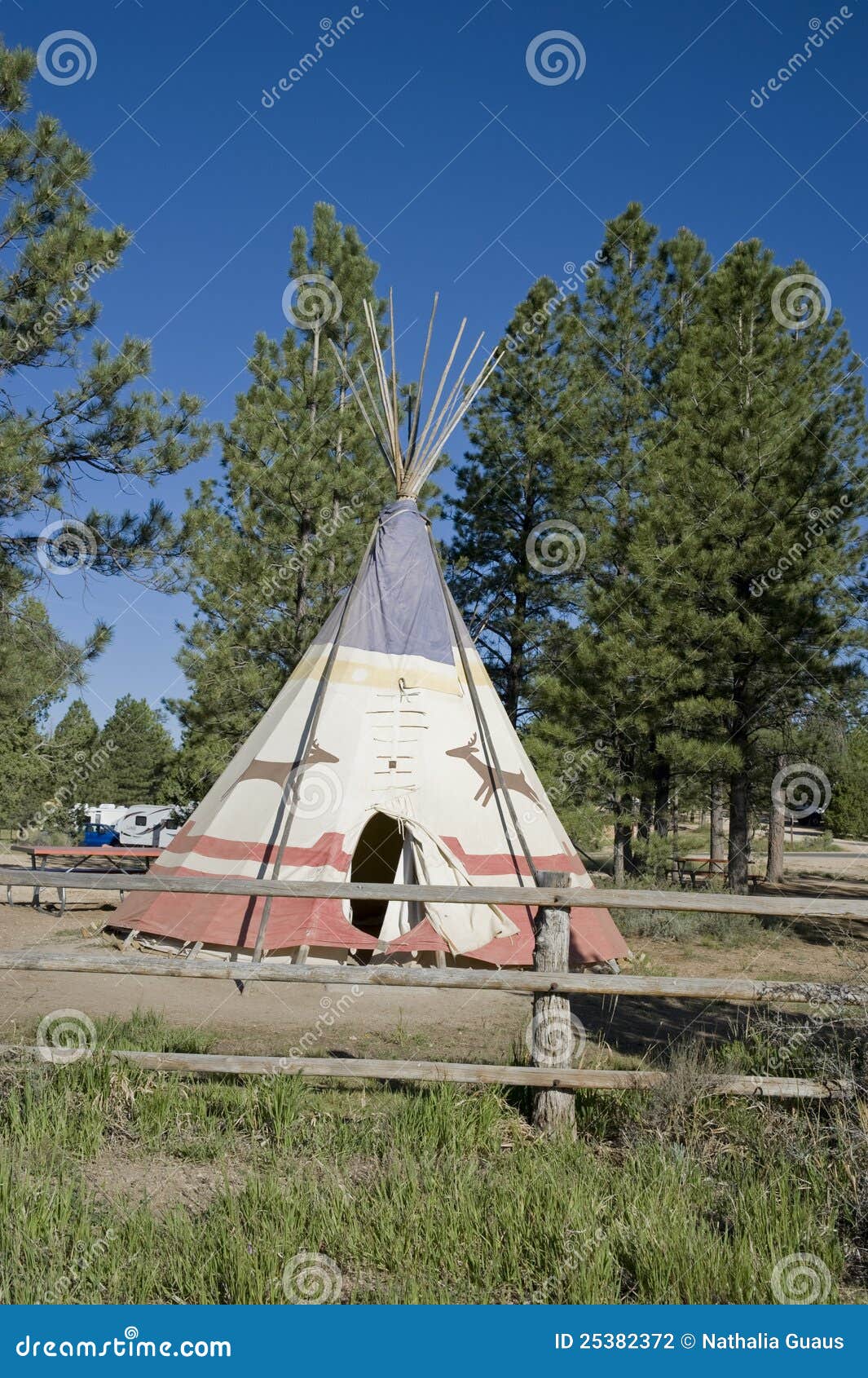 Indian tipi stock photo. Image of states, park, nature - 25382372