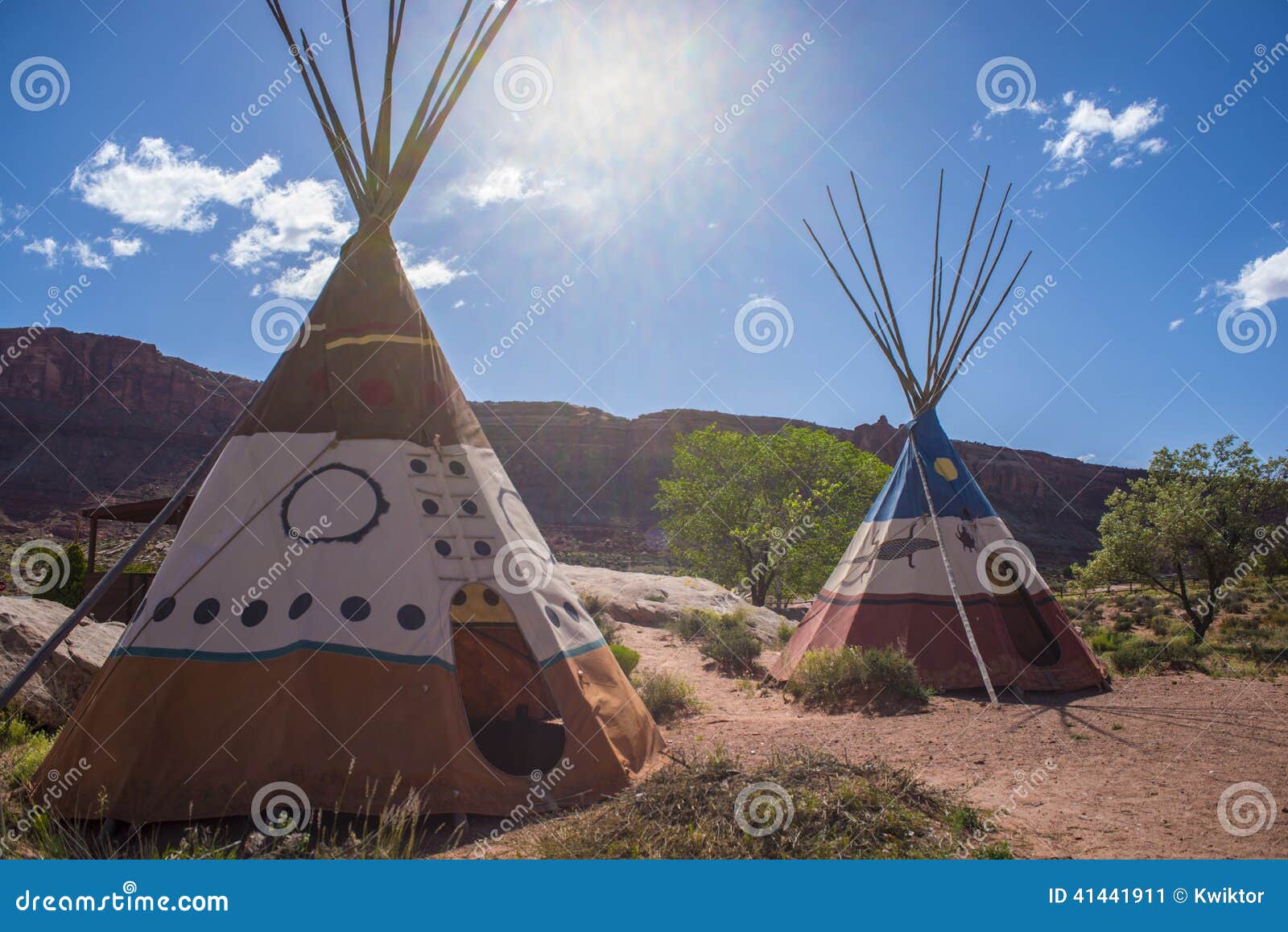 Indian Tipi Teepee stock image. Image of tribe, traditional - 41441911