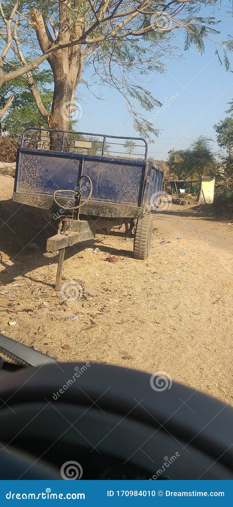 Indian tractor trolley stock photo. Image of indian - 170984010
